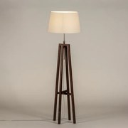 Stojací designová lampa Paola Bianco and Dark Brown
