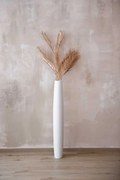 Vysoká váza ISONDRA, sklolaminát, výška 100 cm, bílá