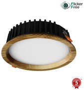 APLED - LED Podhledové RONDO WOODLINE LED/6W/230V 4000K pr. 15 cm jasan masiv