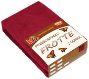 Froté prostěradlo s gumičkou 160x200 kaštanové 026 silné 200g/m2 KARO