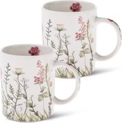 Sada porcelánových hrnků LETNÍ ZAHRADA 330 ml 2 ks
