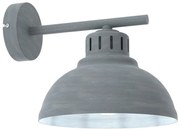 Nástěnná lampa SVEN 1xE27/15W/230V šedá