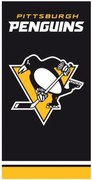 Hokejová bavlněná osuška NHL Pittsburgh Penguins - motiv Black - II. jakost - 100% bavlna - 70 x 140 cm
