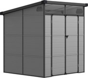 Outsunny Plastový Kůlna 3,24m³ 190x191x215cm Kůlna na Nářadí s Pultovou Střechou, Zamykací Dveře, Voděodolný Zahradní Domek, Skladovací Skříň pro Zahr