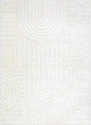 Dywany Łuszczów, Kusový koberec Mode 8586 geometric cream, 80x150, bílá, chodba / předsíň
