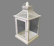 PRODEX IMPORT Lampa bílá kov se sklem 25140