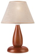 Stolní lampa PERA 1xE27/60W/230V hnědá/buk