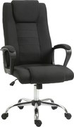 Výškově nastavitelná kancelářská židle Vinsetto, ergonomická kancelářská židle, počítačová židle s houpací funkcí, černá, 62 x 110-119 cm