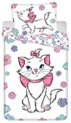 Jerry Fabrics Povlečení Marie Cat Floral 140x200, 70x90 cm