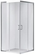 BPS-koupelny Čtvercový sprchový kout HYD-SK102B 90x90 chrom/transparent - bez vaničky