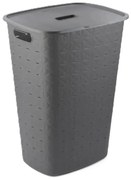 Curver Koš na špinavé prádlo LAUNDRY HAMPER 56L, tmavě šedý