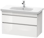 Duravit DuraStyle - Umyvadlová skříňka 61x93x45 cm, 2 zásuvky, lesklá bílá DS648202222