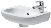 Duravit D-Code - Umývátko 36x27 cm, s 1 otvorem pro baterii vpravo, alpská bílá 07053600082