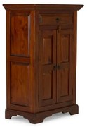 furniture-nabytek.cz - Masivní komoda Catello z borovice, lakovaná, hnědá – 75×44×115 cm