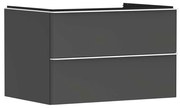 Hansgrohe Xelu Q - Umyvadlová skříňka, 50x78x55 cm, 2 zásuvky, matná šedá/matná bílá 54075700