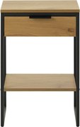 Odkládací stolek v dekoru dubu 30x40 cm Cesura – Unique Furniture