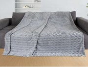 Deka Cashmere touch Big Dots 150x200 cm, stříbrná