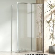 NICOL COMBI Chrom 120x80 čiré Sprchový kout s posuvnými dveřmi