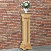 Stojan na květiny čtvercový sloup světlé dřevo 17x17x66 cm MDF 323968