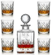 Dekorant Whisky set s monogramem York 1+6