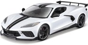 Maisto chevrolet corvette stingray coupe 2020 1:18 bílá