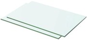 Policové desky 2 ks sklo čiré 50 x 25 cm 3051560