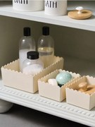 Sinsay - Sada úložných krabiček se zvlněným okrajem 3 pack - béžová
