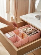 Sinsay - Pletené organizéry 4 pack - pastelová růžová