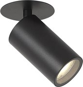 Moderní zapuštěné bodové svítidlo černé GU10 50mm IP44 - Chels