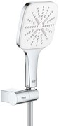 Grohe Rainshower SmartActive Cube - Sada sprchové hlavice 130 9,5 l/min, 3 proudy, držáku a hadice, měsíční bílá 26588LS0