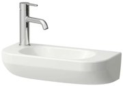 Laufen Lua - Umývátko 50x23 cm, bez přepadu, otvor pro baterii vlevo, LCC, bílá H8150824001131