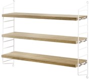 Policový systém String Pocket, White/Oak – STRING