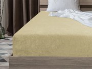 Froté prostěradlo POLY krémové 90 x 200 cm