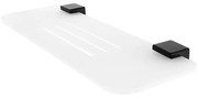 Nimco Kibo - Polička IXI, délka 30 cm, matný plexiglass/černý mat Ki-X330-90