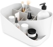 Bílý plastový koupelnový organizér na kosmetiku Glam – Umbra