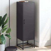 Skříň highboard černá 36 x 39 x 123 cm ocel