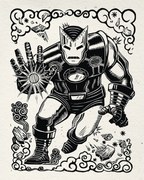 Komar Plakát Marvel Iron Man Lino-Cut 40 x 50 cm