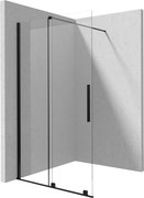 Deante Sprchová zástěna Walk-in Prizma, posuvná - KTJ N32R 120 cm, černá - bez vaničky