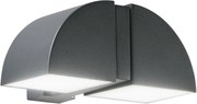 FAN LED-IDEM-AP Venkovní nástěnné LED svítidlo IDEM antracit, hliník, 8 W, 840 lm, 4000 K, IP44, 20,2 x 9 x 15,3 cm - FANEUROPE