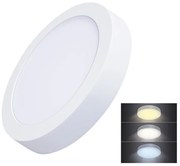 Solight LED mini panel CCT, přisazený, 18W, 1530lm, 3000K, 4000K, 6000K, kulatý