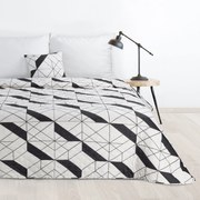 PŘEHOZ NA POSTEL D91 GEO 01 200X220 CM VZOROVANÁ