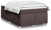 Box spring postel s matrací tmavě hnědá 120x190 cm textil 3285119