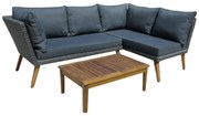 Sunfun Maren Set lounge nábytku, 3 díly, hliník, polyester, antracit