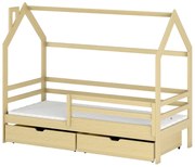 Legno Dětská postel ve tvaru domku Lilly borovice Rozměr (cm): 80x160
