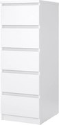 FALCO Komoda Simplicity 233 bílý lesk