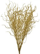 Umělá dekorace zlatá kroucená vrba – 48 cm