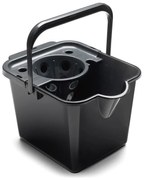 Černý plastový kbelík na mop 12 l - Addis