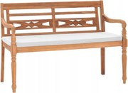 Fionshop 263318949 Lavice Batavia s poduškou 120 cm teak