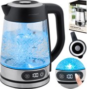 Elektrická skleněná konvice s regulací teploty 1,8 l 2200 W Berdsen BD-715