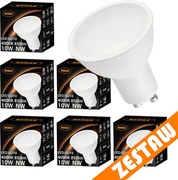 Sada 6 LED žárovek GU10 10W 850lm - neutrální bílá